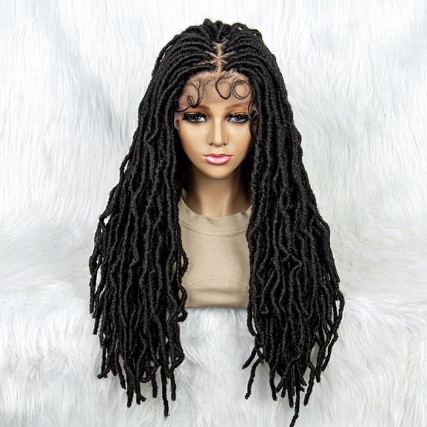 Faux Locs Lace Wig Synthetic Braid Hair Dreadlock Wig -West Kiss Hair