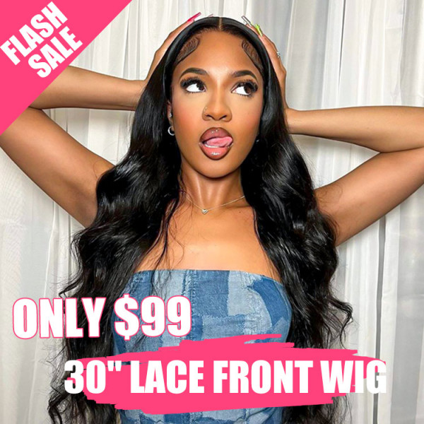Body Wave Synthetic Human Hair Blend Lace Front Wigs -West Kiss Hair