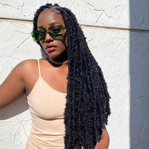 Butterfly Locs Lace Front Wig Synthetic Faux Locs Wig -West Kiss Hair