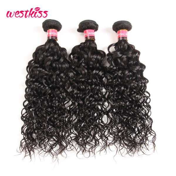 Brazilian Natural Wave 3 Bundles With 4x4 Closures -West Kiss Hair