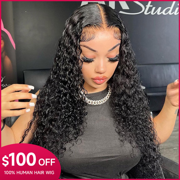 Natural 4C Edges Curly Lace Front Wig Curly Human Hair -West Kiss Hair