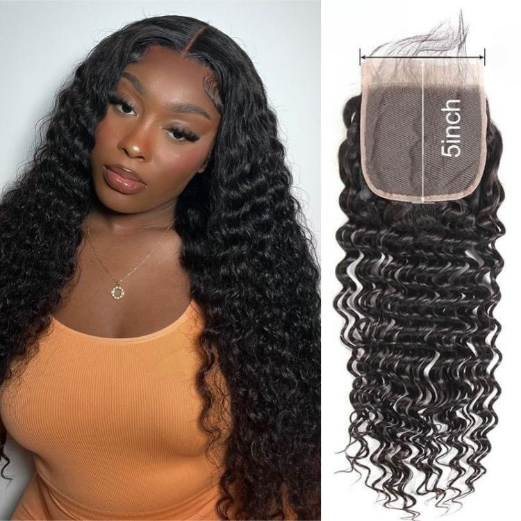 Malaysian Deep Wave Hair and 5x5 lace Closure -West Kiss Hair