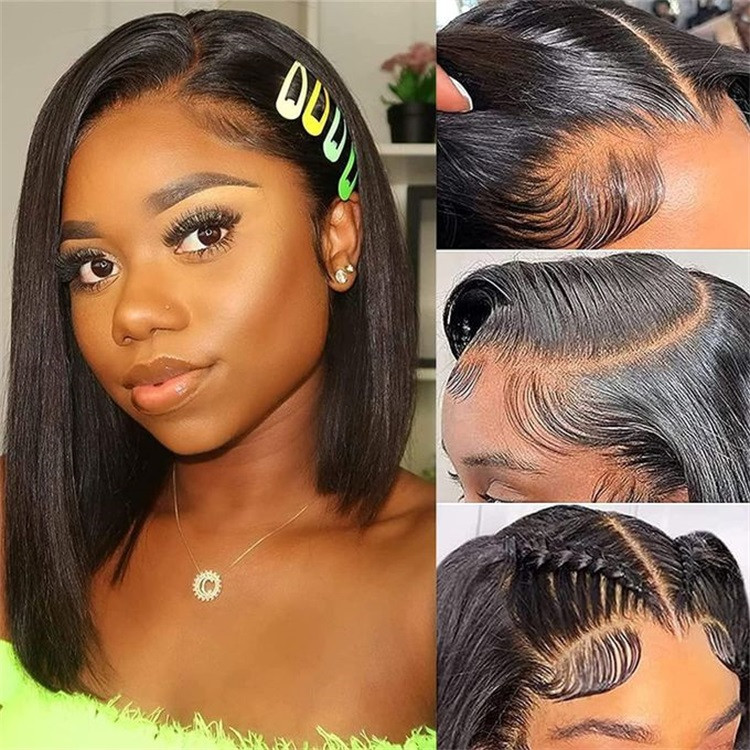 HD Lace Closure 12 Inch Bob Wig Undetectable Lace Bob -West Kiss Hair