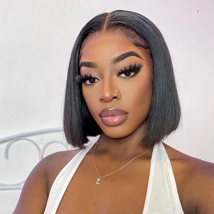 HD Lace Closure 12 Inch Bob Wig Undetectable Lace Bob -West Kiss Hair