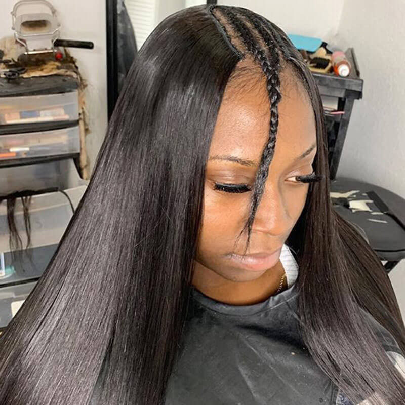 U Part Straight Wigs and Kinky Straight V Part Human Hair Wigs -West ...