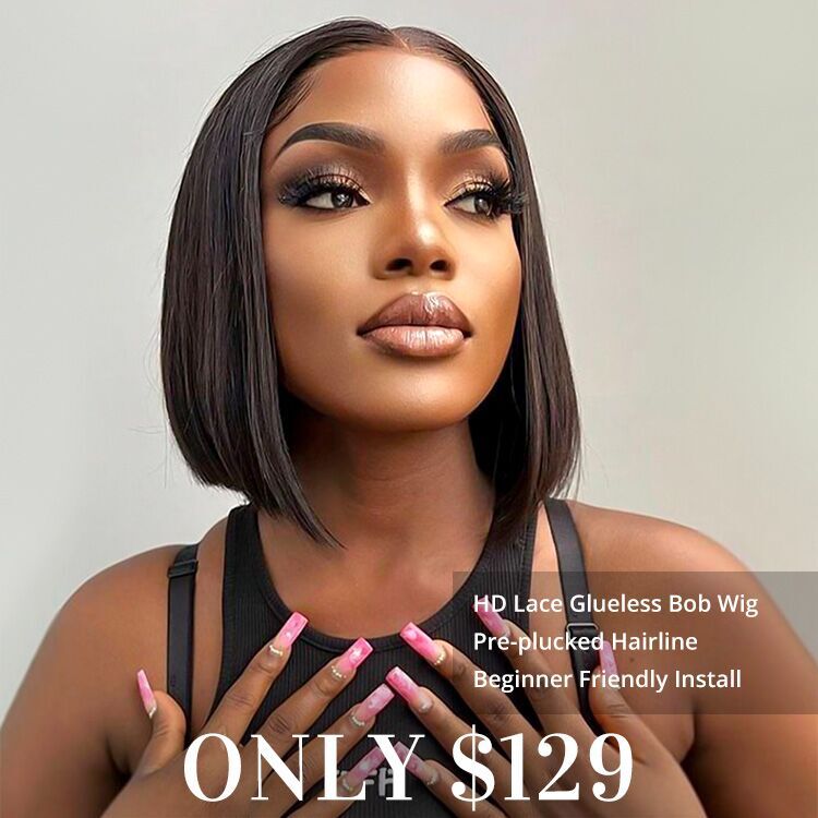 HD Lace Closure 12 Inch Bob Wig Undetectable Lace Bob -West Kiss Hair