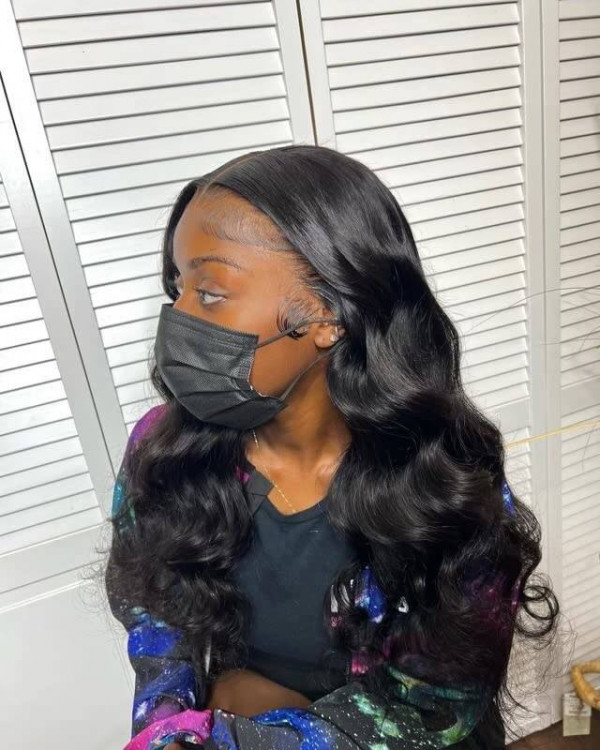 16 inch Short Body Wave Lace Wig Human Hair -West Kiss Hair
