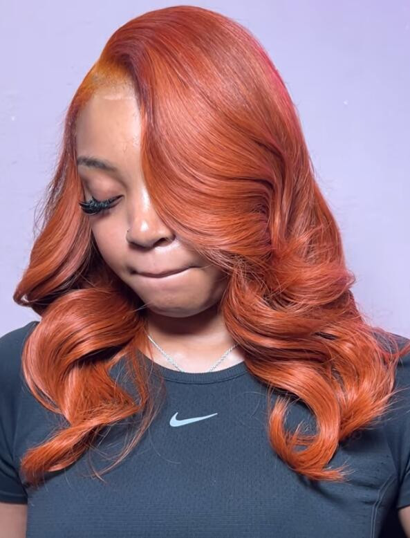 Jacinth - Copper Red Bob Wig Colored Hair 14 Inch Bob -West Kiss Hair
