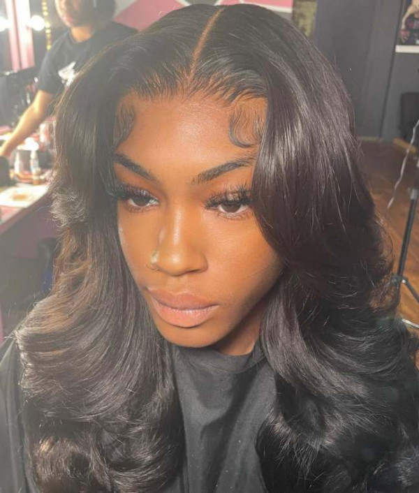 Side Part Body Wave Wig 13x6 Transparent Lace Wigs -West Kiss Hair