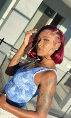 #1B Middle Part Bob Lace Front Wigs -West Kiss Hair