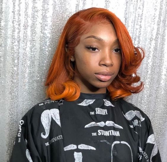 Jacinth - Copper Red Bob Wig Colored Hair 14 Inch Bob -West Kiss Hair